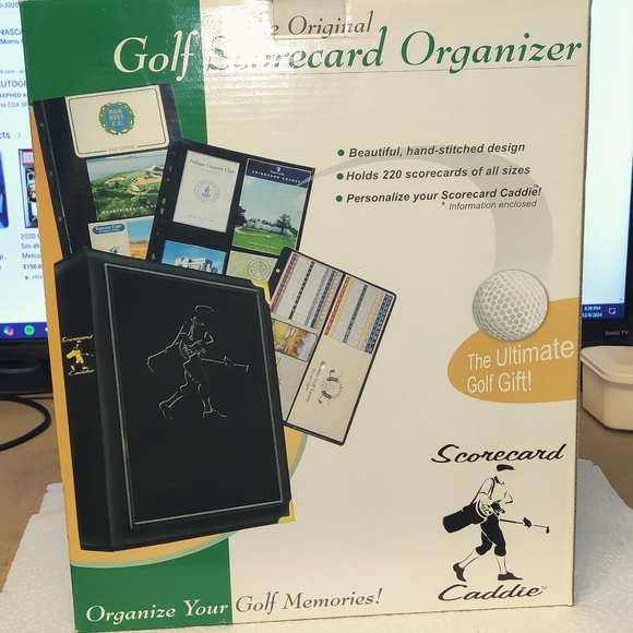 Games | Vintage Golf Scorecard Organizer Caddie Albumnew | Poshmark